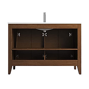 Fine Fixtures Imperial Collection 48" Single Bathroom Vanity Cabinet Set, Wheat