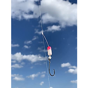 6 Pack 'Coquina Shells' Pompano Surf Fishing Rigs (25# Mono)