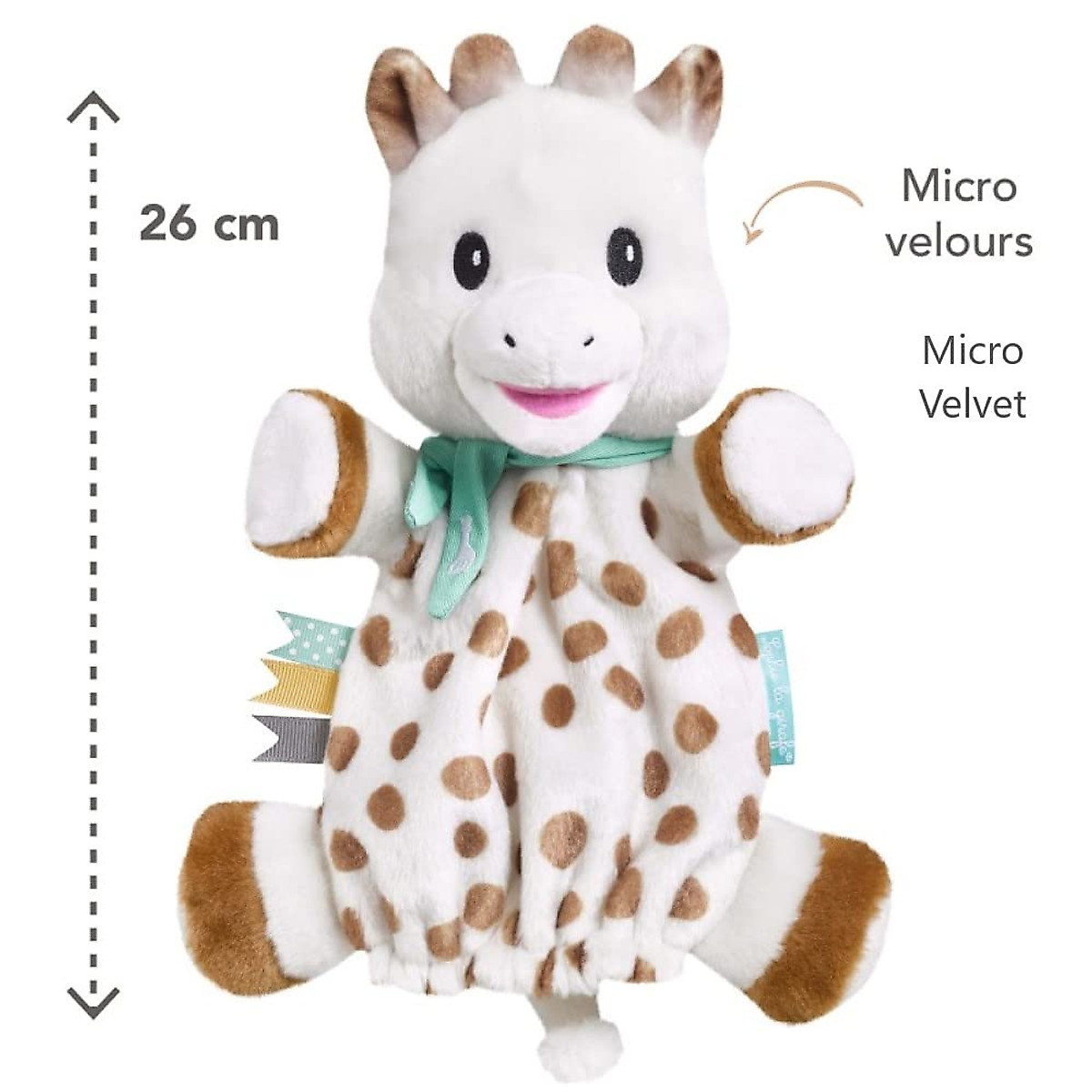 Sophie la girafe | Puppet Comforter | Ultra Soft & Fun | Comfort or Entertain Baby with Sophie la girafe Puppet | Awaken All 5 Senses