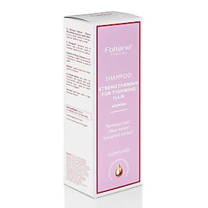 Foltene Strengthening Shampoo for Thinning Hair for Women Reduces Hair Thinning - Our Hair Loss Shampoo Strengthens Hair & Boosts Volume - Thickening Shampoo Silicone & Sulfate Free - 6.76 Fl.oz