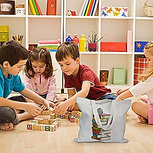 HANGMAI Tote Bag for Women Classics Book Travel Handbag For Students Book Lover Girls Shopping Librarian Gifts