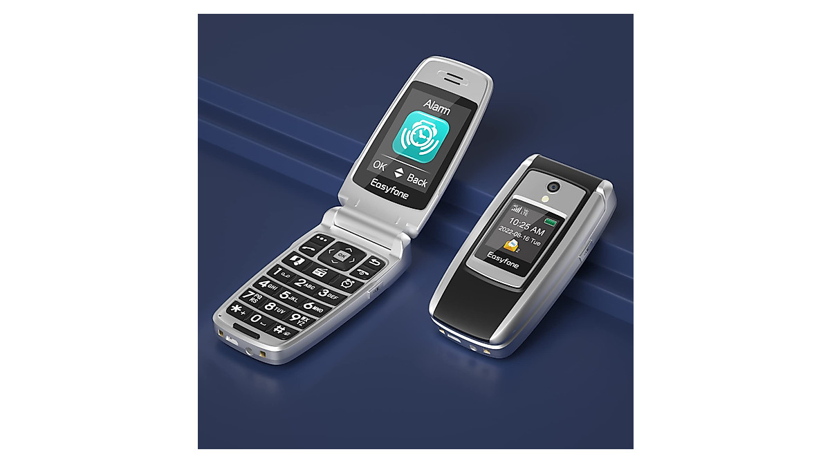 Easyfone T300 Senior Flip Phone with Loud Sound & SOS Button