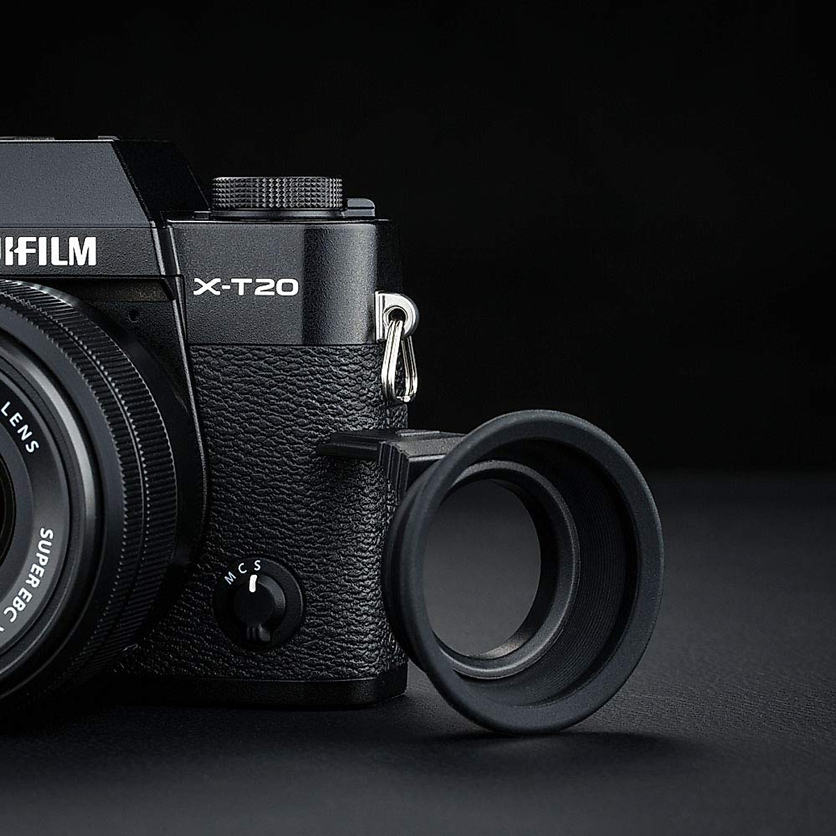 Soft Silicon Camera Viewfinder Eyecup Eyepiece Eyeshade for Fujifilm Fuji X-T30II X-T30 II X-T20 X-T10 Eye Cup Protector Cushion (Hot Shoe Mount Installation)