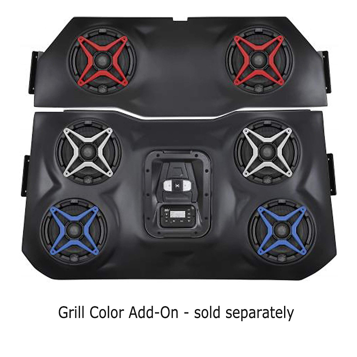 SSV Works WP-RZ3O65 Black Weather Proof Series Audio System for 2015-2023 Polaris RZR XP1000, XP4 1000, XP Turbo, XP4 Turbo w/Built-in 200 Watt 4 Channel Amplifier