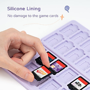 GeekShare Portable Switch Game Card Case-Switch Game Holder Case with 24 Game Card Slots-Game Card Carrying Storage Box Compatible with Nintendo Switch- Magic Wardrobe