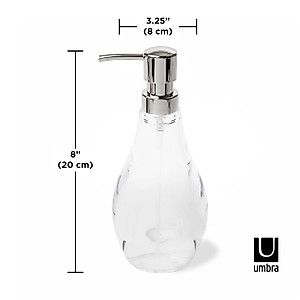 Umbra Droplet Soap Pump, Clear