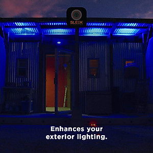 SLEEKLIGHTING 5 Watt E12 LED Filament Candelabra Blue Light Bulb, (60W Incandescent Replacement) Chandelier Torpedo Tip, Clear Glass Cover E12 Base 4 Pack