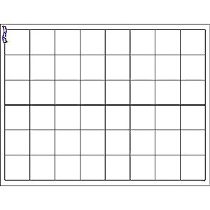 TREND enterprises, Inc. Graphing Grid (Large Squares) Wipe-Off Chart, 17" x 22"