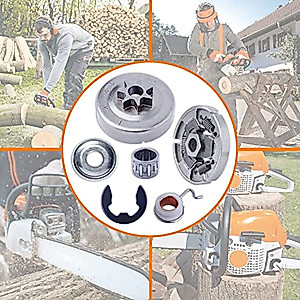 Mtanlo .325"-7T Clutch Drum Spur Sprocket Cover Kit for Stihl MS231 MS251 MS241 MS231C MS241C MS251C Chainsaw 1143 640 2002