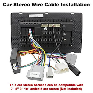 Car Radio Wiring Harness Kit Replacement for Honda Civic CRV 2012-2015 Stereo Power Adapter with CANBus Connector