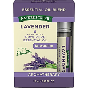 Nature's Truth Essential Oil Roll-On Blend, Lavender, 0.33 Fluid Ounce