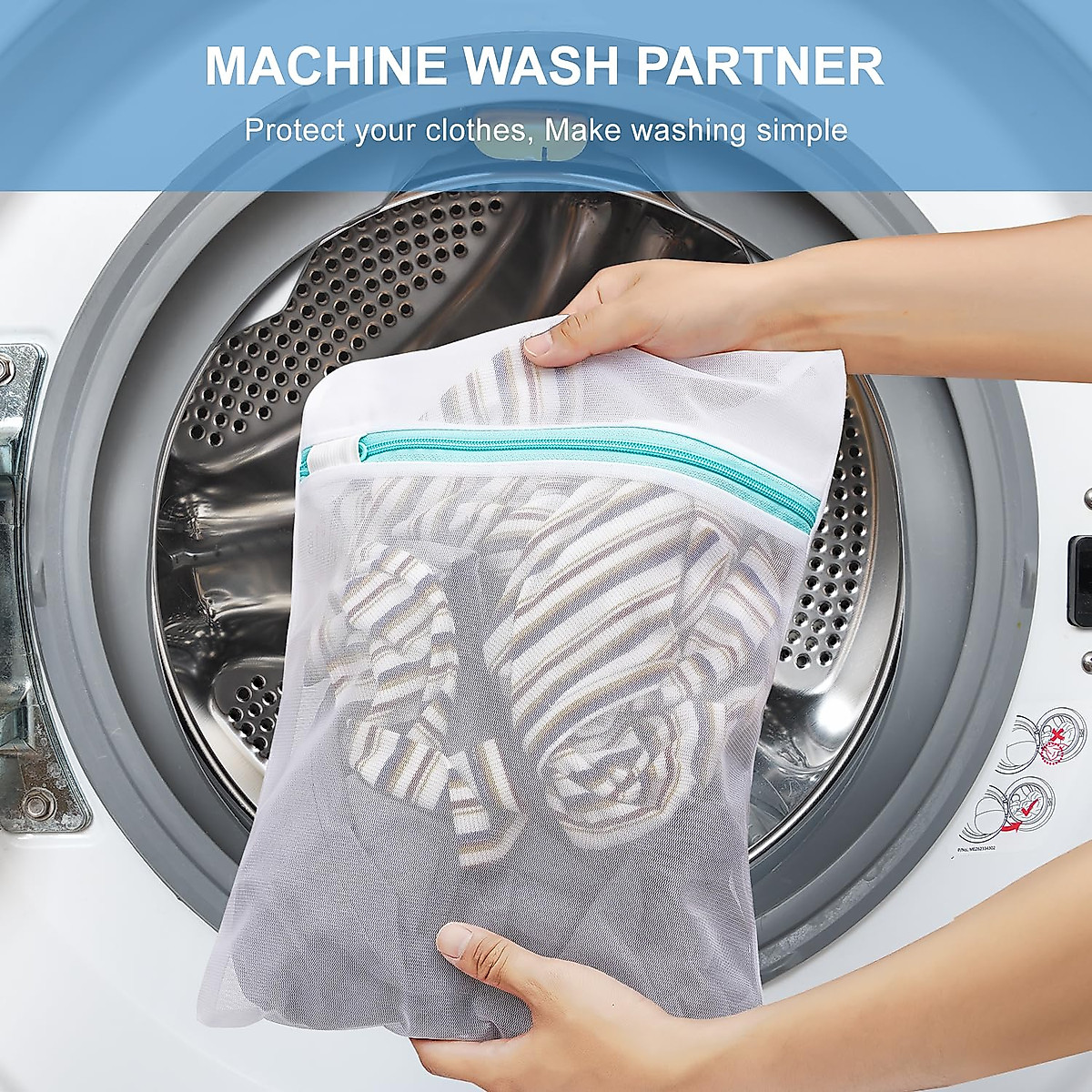 Set of 5 Mesh Laundry Bags-1 Extra Large, 2 Large & 2 Medium Bags Laundry,Blouse, Hosiery, Stocking, Underwear, Bra Lingerie, Travel Laundry Bag