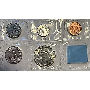 1957 PD US Silver Mint set Half Dollar, Quarter, Dime, Nickel, Cent Seller BU
