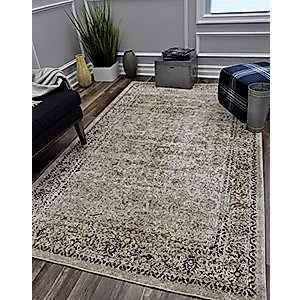 Rugs America Cambridge Collection CB200A Cream Area Rug 2'3" x 8'