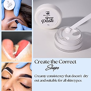 All in Beauty White Mapping Brow Paste 8g for Eyebrows design, draw or sketch the shape and help to perfect Henna Application.