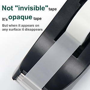 OWLKELA - 12 Rolls Invisible Tapes 0.7 in x 1000 Inches, Matte Finish Invisible Tape, Foggy Translucent Tape Great for Correction and Labeling, Compatible with Standard Tape Dispenser