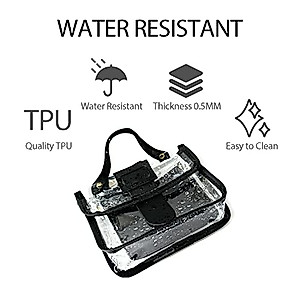 Clear Crossbody Bag Purse, Stadium Approved Clear Purse Bag for Women, Small Clear Purse Work Bags, Clear Handbags for Women