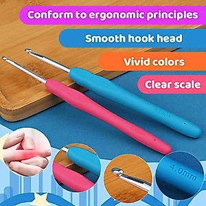 Mayboos Crochet Yarn kit, Yarn for Crocheting, 8 Color 0.88 Oz (25g) Soft Milk Cotton Yarn Skeins Solid Color Knitting Yarn Crocheting with 2 Crochet Hooks Crochet Kit for Beginners Crochet