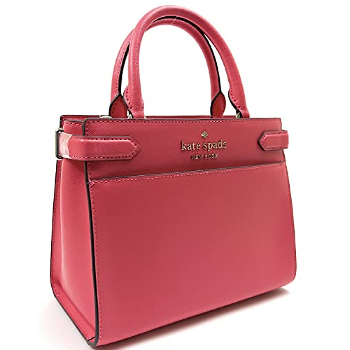 Kate Spade New York Staci Small Saffiano Leather Satchel Bag (Watermelon)