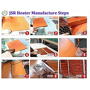 4" X 8" 100 X 200mm 12V 12W Reptile Pet Terrarium Case Egg Incubator Heater Warmer