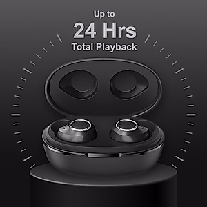 Works for Xiaomi 11T Pro by Cellet Wireless V5 Bluetooth Earbuds Compatible with Xiaomi 11T Pro with Charging case for in Ear Headphones. (V5.0 Black)
