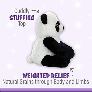 Warm Pals - Bamboo Panda - 1.5lbs - Cozy Microwavable Lavender Scented Plush Toys - Heated Stuffed Animal - Heatable Coolable Bedtime Comfort Plushie