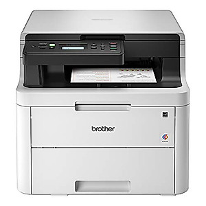 Brother HL-L3290CDW Compact Digital Color Printer Providing Laser Printer Quality Results with Convenient Flatbed Copy & Scan, Wireless and Duplex Printing, Amazon Dash Replenishment Ready