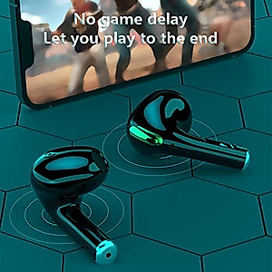 Bluetooth Headphones, Sports Bluetooth Earbuds Gym Wireless Earbuds, Waterproof Sweatproof Noise Canceling Ear Buds with HiFi Stereo Sound, Mini Charging Case Ear Buds for Android iOS