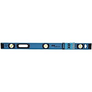 OX TOOLS Trade 32-Inch Aluminum "I" Beam Level with Vial Window | Magnetic & Reinforced End Caps