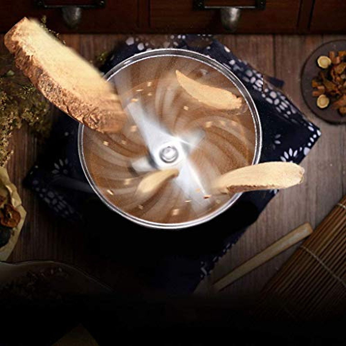 Coffee Machine 300W Portable Electric Coffee Grinder Household Bean Dry Grinding Machine Coffee Maker Beans Mill Herbs Nuts Sonifer Separate Design Plug Storage Design