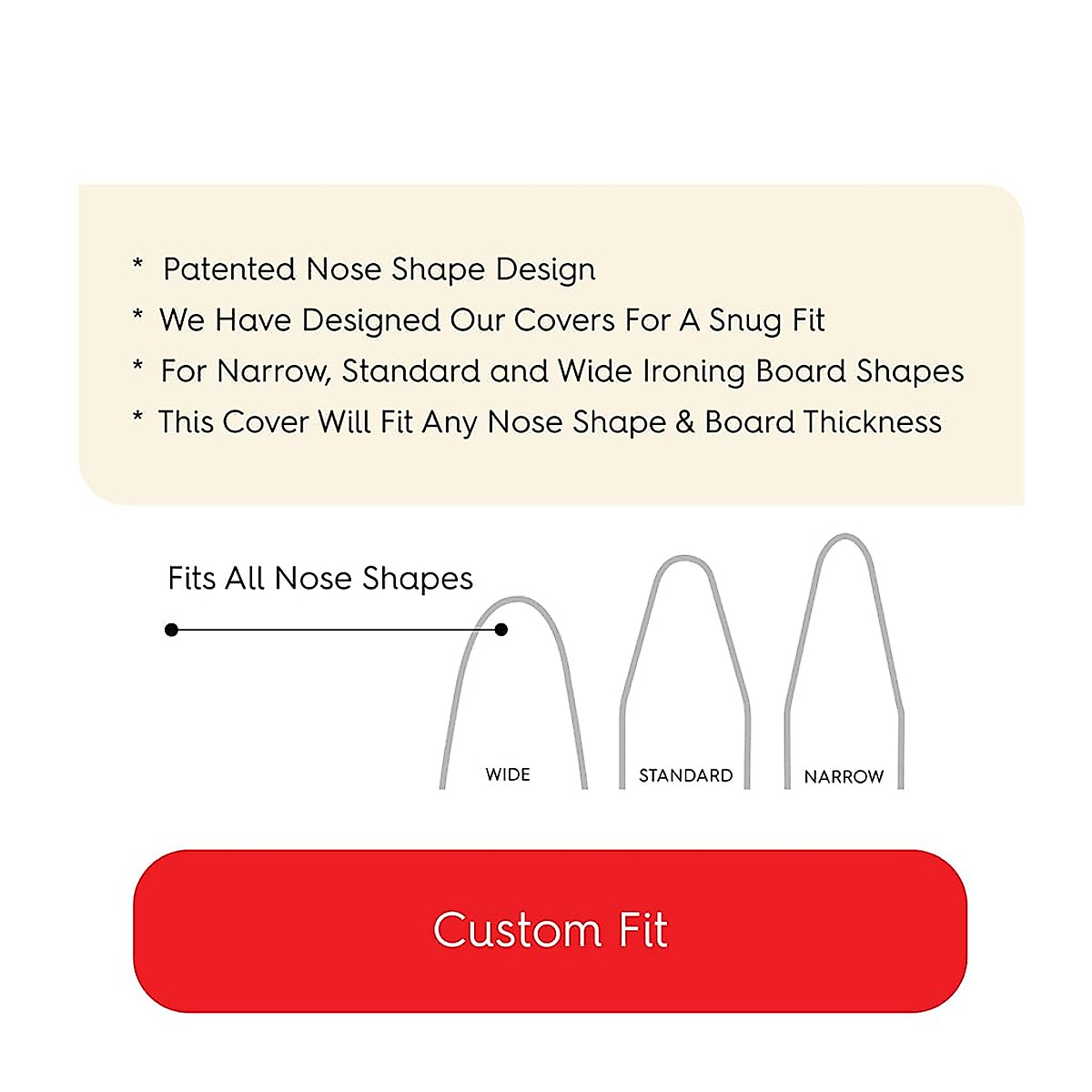 TIVIT Ironing Board Covers - Made in Italy - 12 x 42 Durable Alumitek PRO Heat Reflective Silicone Pads are Scorch & Stain Resistant - Made w/3 Layers of Padding, 3 Fastener Straps & Pull Bungee Cord