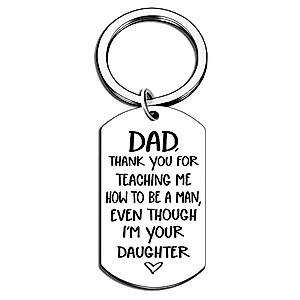 Father's Day Gifts for Men Dad Valentines Day gifts for Him Men Step Dad Daddy Dad Keychain Gifts from Daughter for Him Birthday Father's Day Dad Meaningful Christmas Gifts for Him Dad New Driver Gift