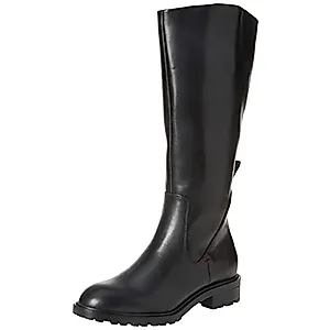 Amazon Essentials Women's Knee High Riding Boot, Black, 10