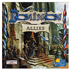 Rio Grande Games: Dominion: Allies, Expansion, Core Game Required for Play, Deck Building Game, Includes 400 New Cards, 2 to 4 Players, for Ages 14 and up
