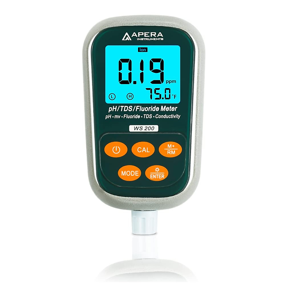 Apera Instruments WS200 Fluoride/pH/Conductivity 7-in-1 Portable Meter Kit