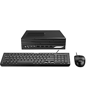 MSI PRO DP21 12M-407US Mini PC Business Desktop, Intel Core i3-12100, Intel UHD 730 Graphics, 8GB Memory, 250GB M.2 SSD, WiFi 6, Windows 11 Home, 4K Dual Display Support, USB Type-C, HTPC 2022