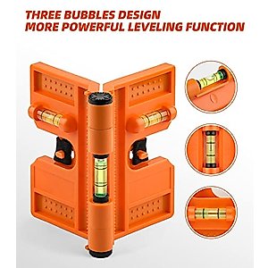 RONGPRO Magnetic Post Level, Folding Magnetic Post Level with Elastic Loop for Hands-free Work