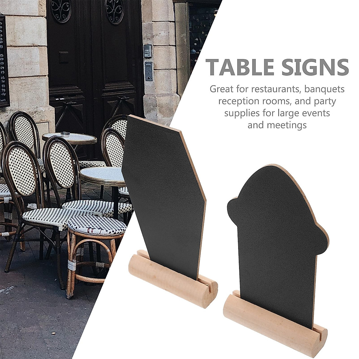 Cabilock 2pcs Drawing Blackboards Boards for Restaurant Desktop Boards Message Chalkboards Message Boards Multifunctional Blackboards Writing Boards Mini Blackboards