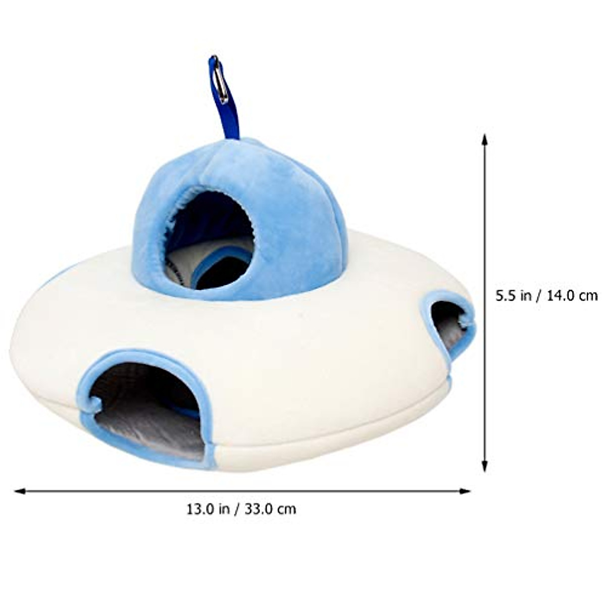 POPETPOP Small Animals House Pet Hamster Hanging Bed House Hammock Cage Nest Winter Warm for Guinea Pig Hedgehog Chinchilla L