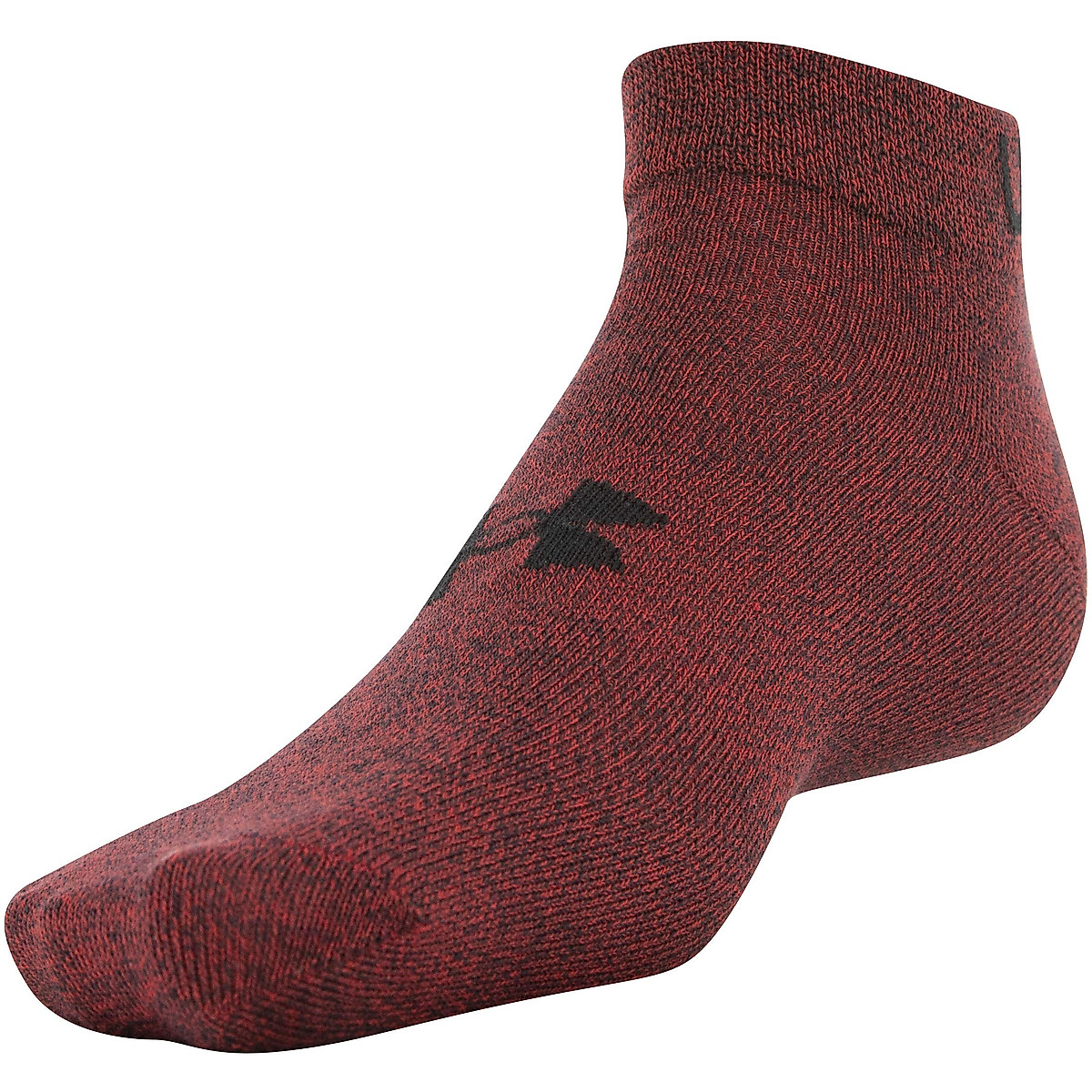 Under Armour Men's Essential Lite Low Cut Socks, 6-Pairs , Red/Pitch Gray , Large