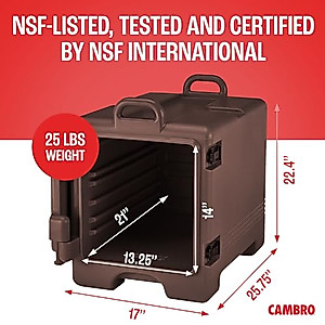 CAMBRO Insulated Food Pan Carrier - Hotbox for Catering & Transport - UPC300 Series (Brown)