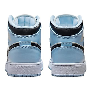 Nike Kids Air Jordan 1 Retro High OG GS Basketball Shoe, Ice Blue/Black Sail-white, 6.5 Big Kid