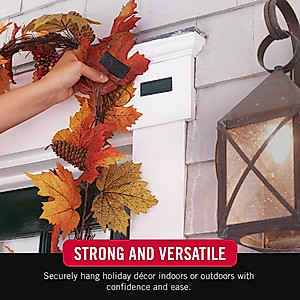 VELCRO Brand Industrial Strength Fasteners | Stick-On Adhesive | Professional Grade Heavy Duty Strength Holds up to 10 lbs on Smooth Surfaces | Indoor Outdoor Use | 4 x 2 inch Strips, 2 sets, Black