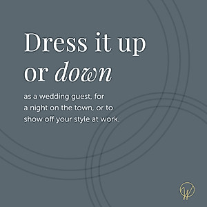 Olivia Welles Statement Crystal Bracelet for Women, Stretchy Versatile Adjustable Bracelet for Any Occasion or Fashion Event