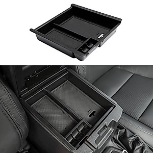JDMCAR Center Console Organizer Tray Compatible with Toyota Tacoma Accessories 2016-2022 2023, Armrest Insert Container ABS Material Secondary Storage Box
