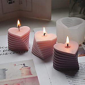 Amikadom #0oG90k Love Rotary Superposition Candle Silicone Dislocation Decoration DIY Korean Handmade Creative Cake Decoration
