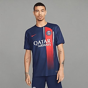 2023-2024 PSG Home Football Soccer T-Shirt Jersey Navy