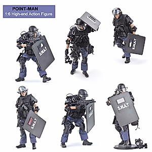 1/6 Scale SWAT Action Figures(12inch), Highly Detail Army Military Soldiers Model Set with Accessories Model Collection, Military Toys for Teens and Adults (Point-Man)