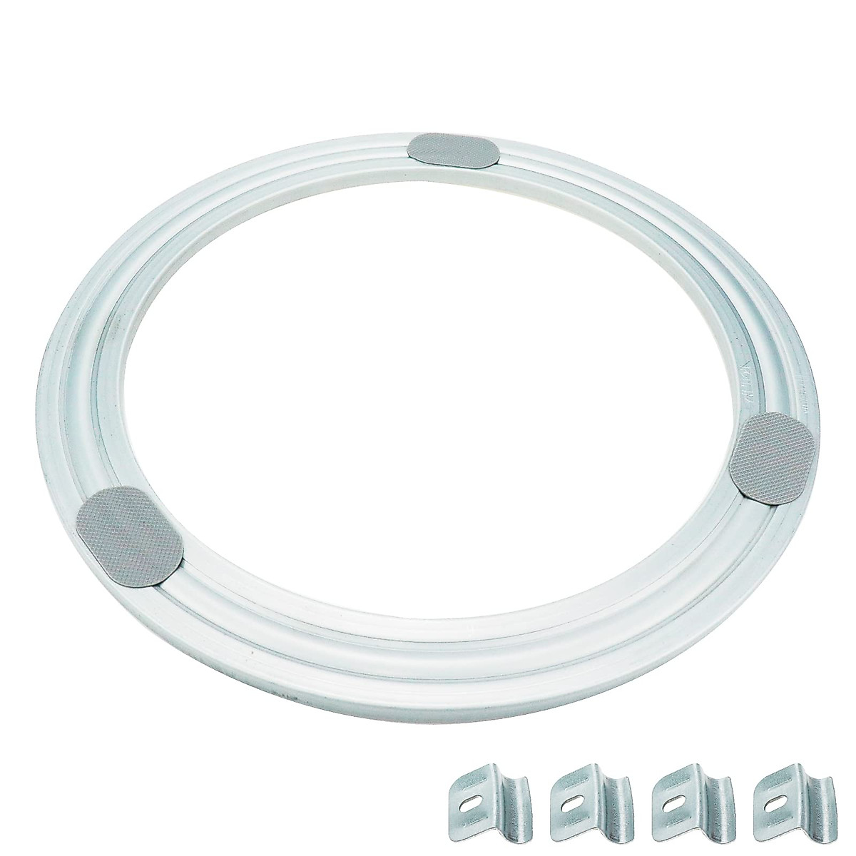 Geesatis Lazy Susan Accessories 11.8 inch / 300 mm Stainless Steel Rotating Turntable Bearing Round Smooth Swivel Plate Heavy Loads No Noice for Kitchen Dining Table