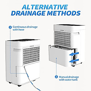 AIRPLUS 4500 Sq. Ft Dehumidifier for Basement with Drain Hose, 70 Pints Dehumidifier for Home (AP2008)